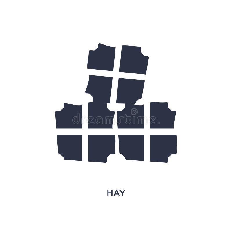 Hay Icon on White Background. Simple Element Illustration from Farming ...