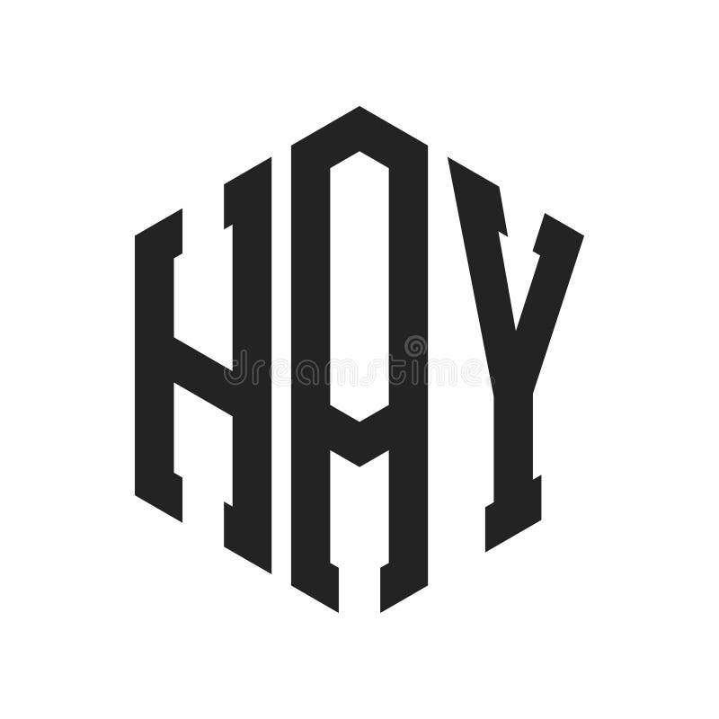 HAY Logo Design. Initial Letter HAY Monogram Logo Using Hexagon Shape ...