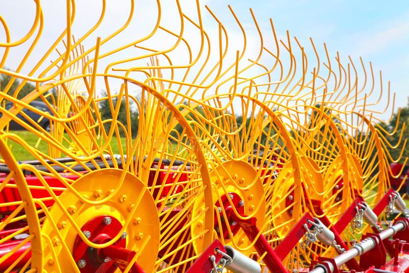 Hay Rake stock image. Image of wheel, tool, nuts, farm - 20112675