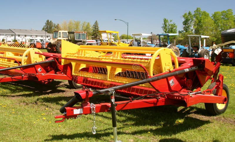 Hay rake machinery stock photo. Image of farmstead, field - 11613510