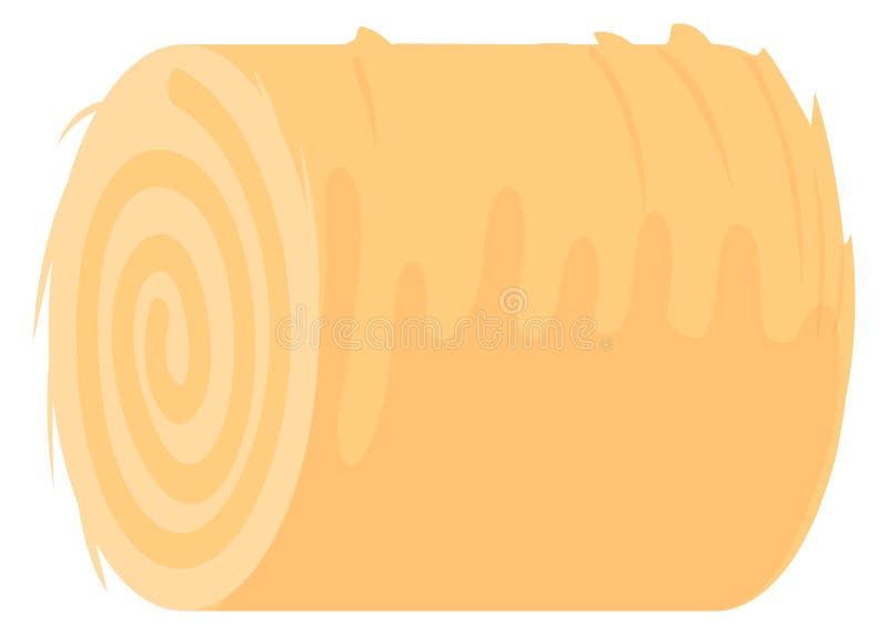 Hay roll icon. Dry crop stock vector. Illustration of object - 261518805