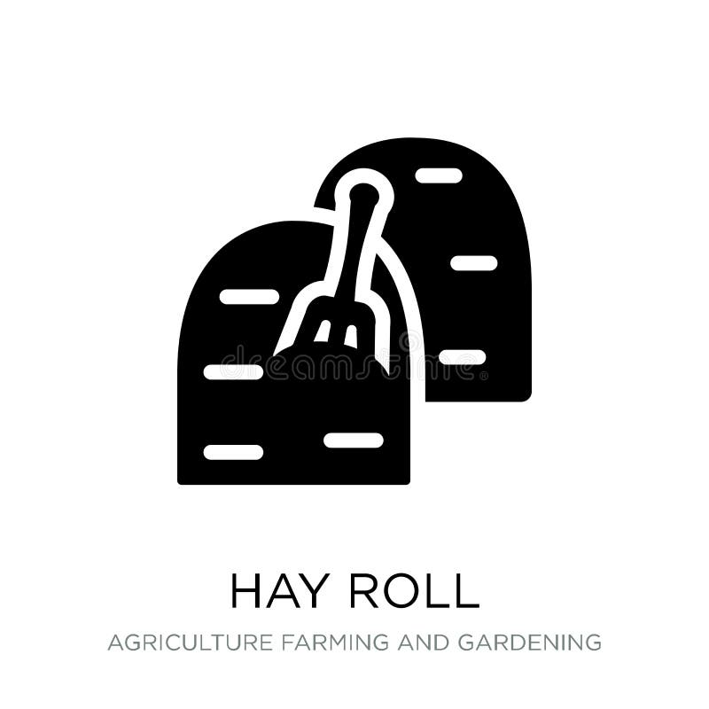 Hay Bale Icon in Trendy Design Style. Hay Bale Icon Isolated on White ... Hay Bale Icon in Trendy Design Style. Hay Bale Icon Isolated on White ...