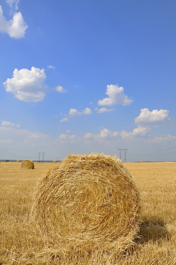Hay rolls stock image. Image of power, field, harvesting - 15262767