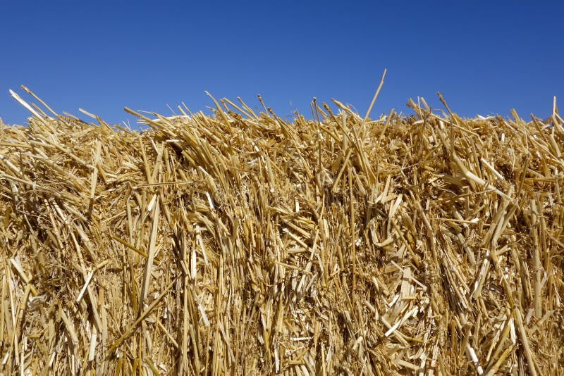 Hay Stack and Blue Sky stock photo. Image of autumn, fall - 34945220