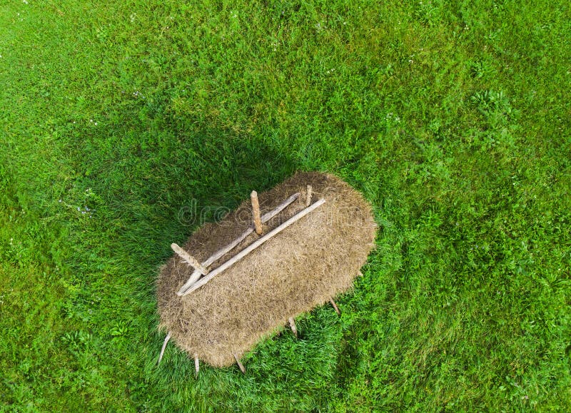 Stack hay grass stock image. Image of prepared, glade - 15372811