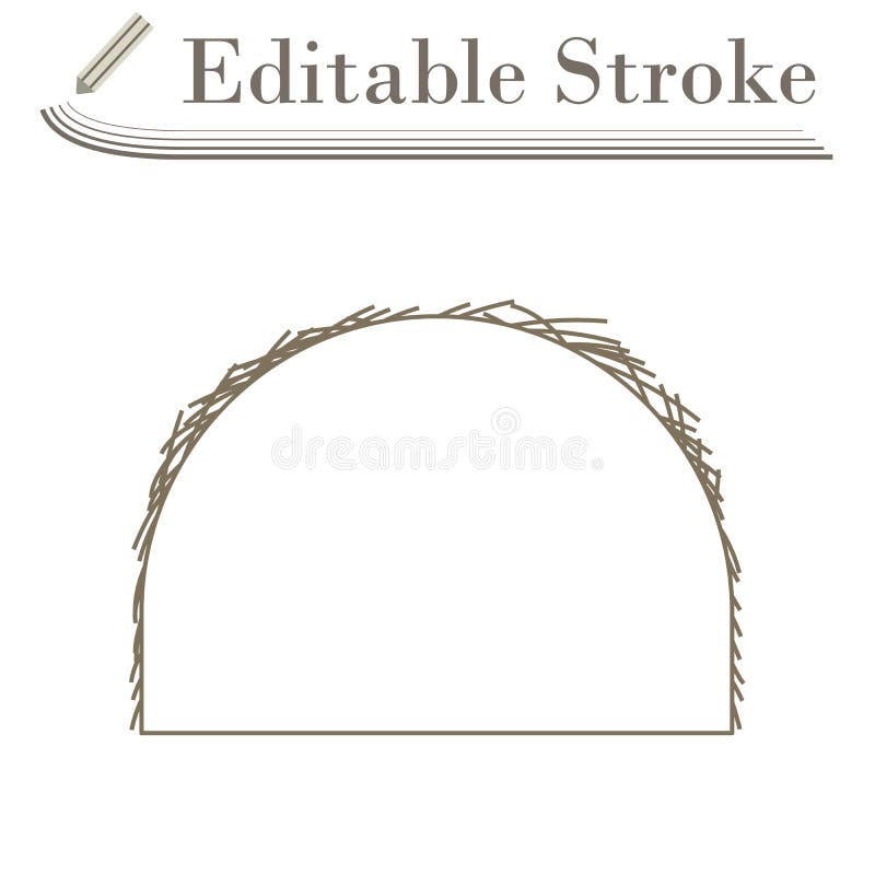 Hay Stack Icon stock vector. Illustration of industry - 198107678