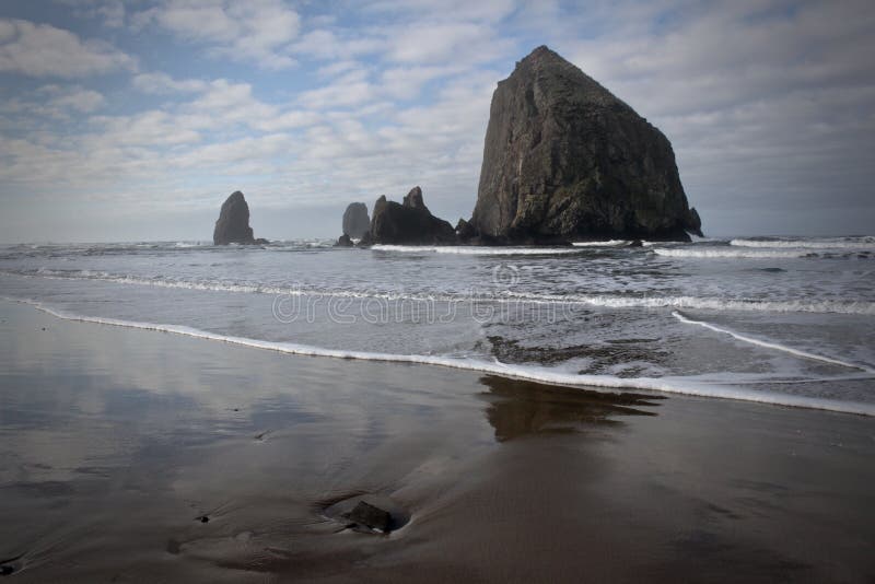Hay Stack Rock stock photo. Image of stack, terrain - 246545482