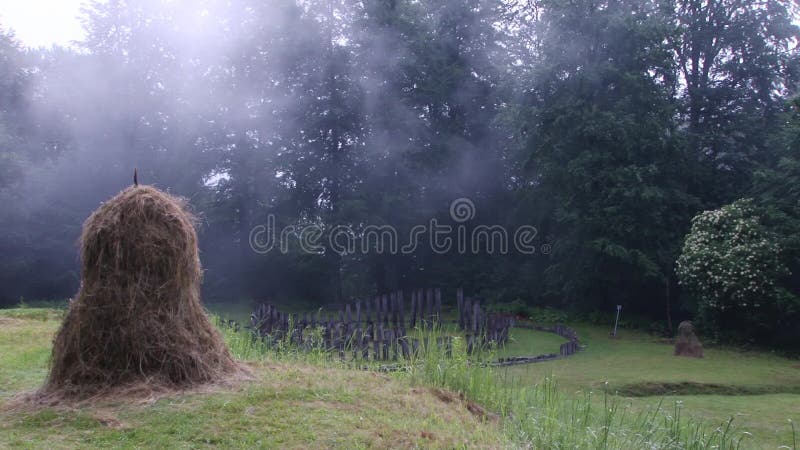 Hay Stack and Sacred Ancient Place Stock Footage - Video of gods ...