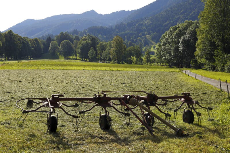 Hay swather stock photo. Image of collector, industrial - 42273974