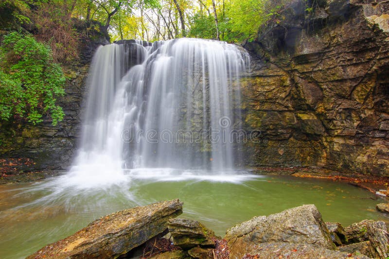Hayden Run Falls Park in Autumn, Columbus, Ohio Stock Photo - Image of ...