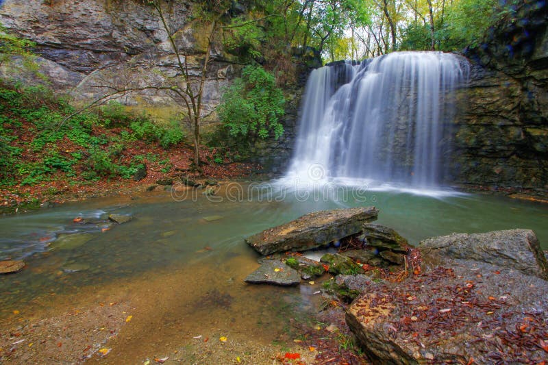 Hayden Run Falls Park in Autumn, Columbus, Ohio Stock Image - Image of ...