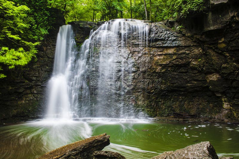 Hayden Run Falls in Summer, Columbus, Ohio Stock Photo - Image of ...