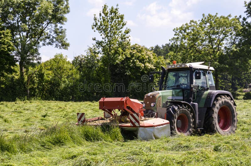 Haymaking stock photo. Image of grass, spring, mounted - 31760828