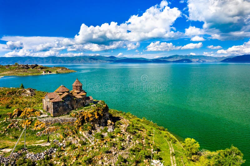 Hayravank Monastery on the Shores of Lake Sevan in Armenia Stock Image ...