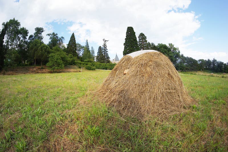 Hayrick stock image. Image of scene, haulm, landscapes - 34794127