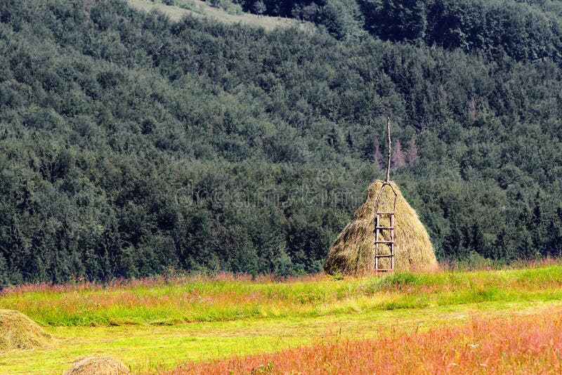Haystack stock photo. Image of hills, nature, farm, countryside - 27917298