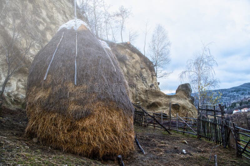 Haystack stock image. Image of grain, growth, field, farm - 88253337
