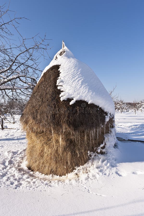 Haystack in Carphatian Mountains, Romanian Stock Photo - Image of chill ...