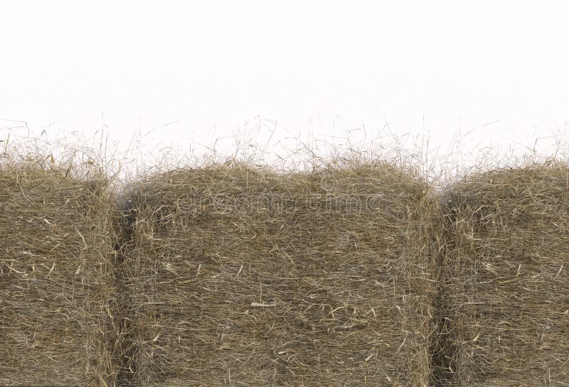 Haystack of Straw in Cartoon Style Isolated on White Background for ...