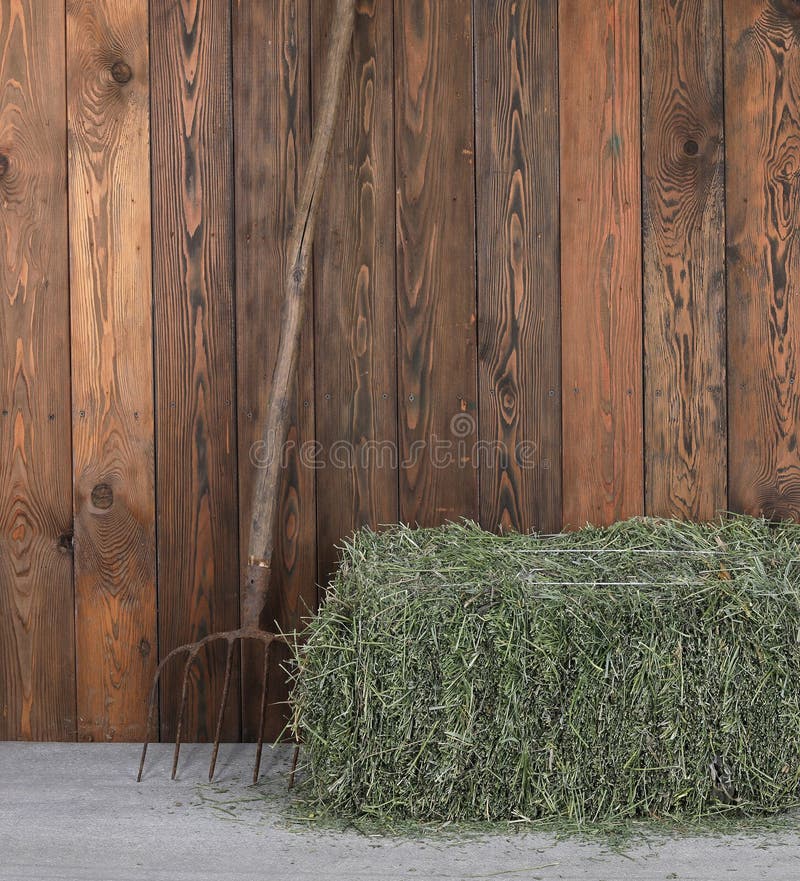 Haystack in cowboy barn stock image. Image of rural - 331730435