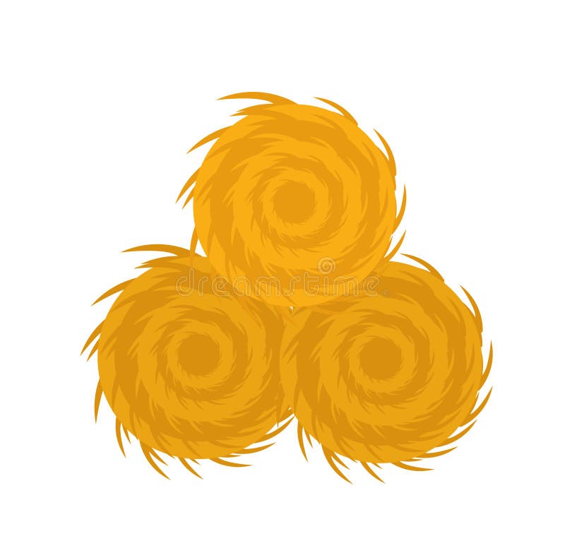 Haystack Icon Flat Style. Isolated on White Background. Vector ... Haystack Icon Flat Style. Isolated on White Background. Vector ...