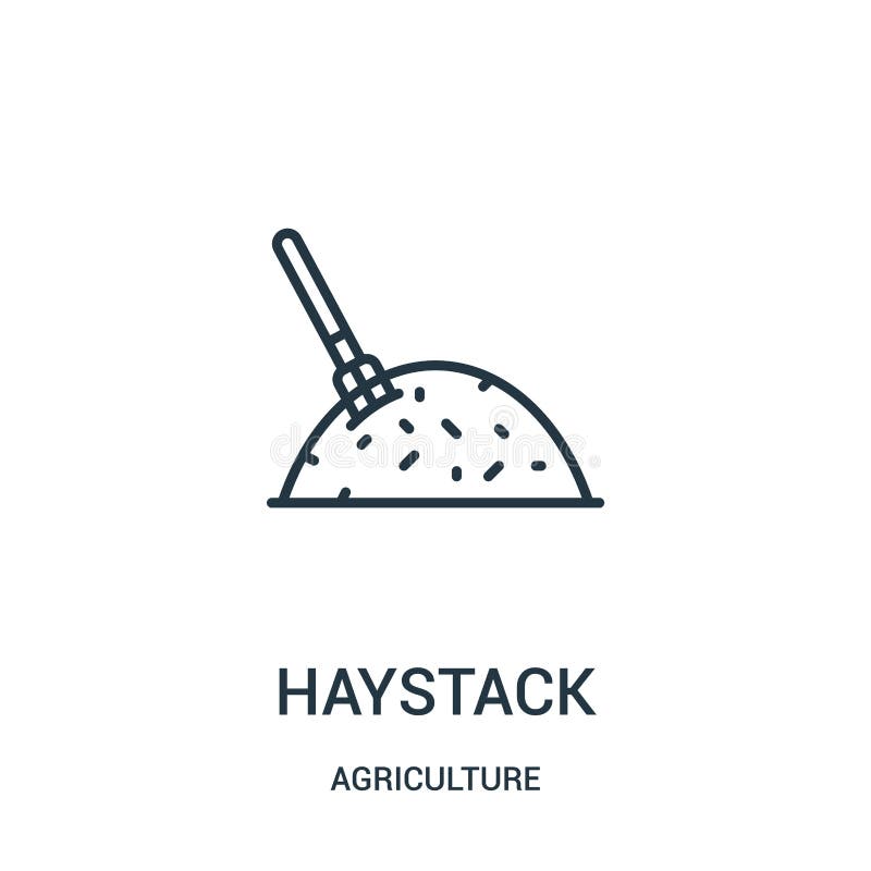 Hay Bale Icon Vector from Agriculture Collection. Thin Line Hay Bale ...