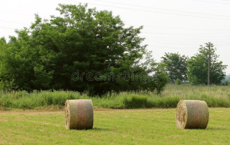 Haystack stock photo. Image of spring, view, agriculture - 32409104