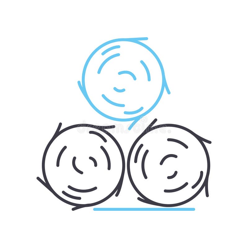 Haystack Line Icon, Outline Symbol, Vector Illustration, Concept Sign ...