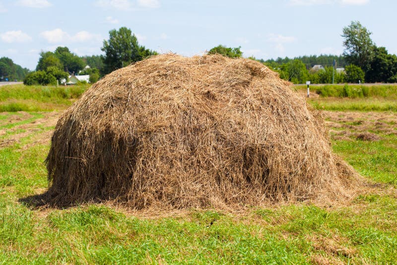 Haystack stock image. Image of landscaped, terrain, feed - 32111819