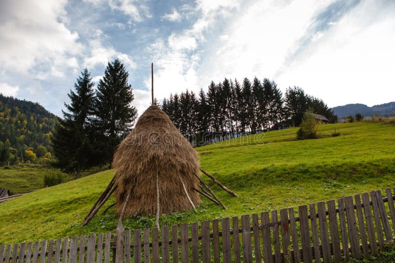Haystack stock image. Image of outdoor, background, field - 45201175