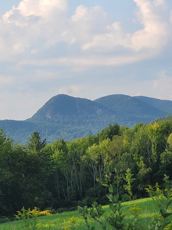 Haystack Mountain in Vermont Stock Photo - Image of trees, haystack ...