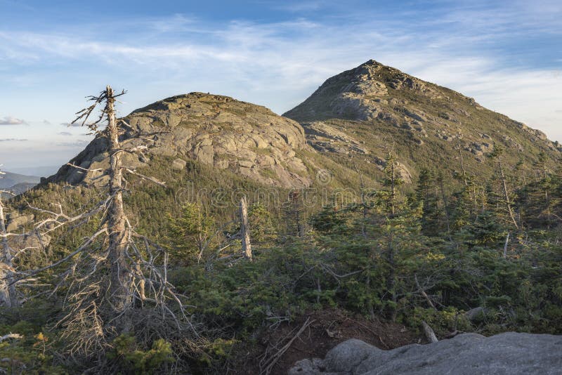 The Haystack Mountains in the Adirondack High Peak Wilderness Stock ...