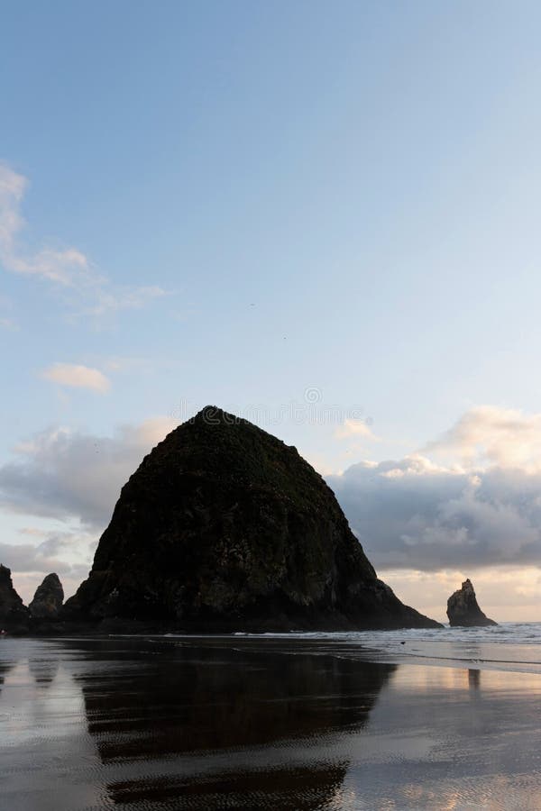 Haystack Rock stock image. Image of rocks, oregon, photograph - 43032865