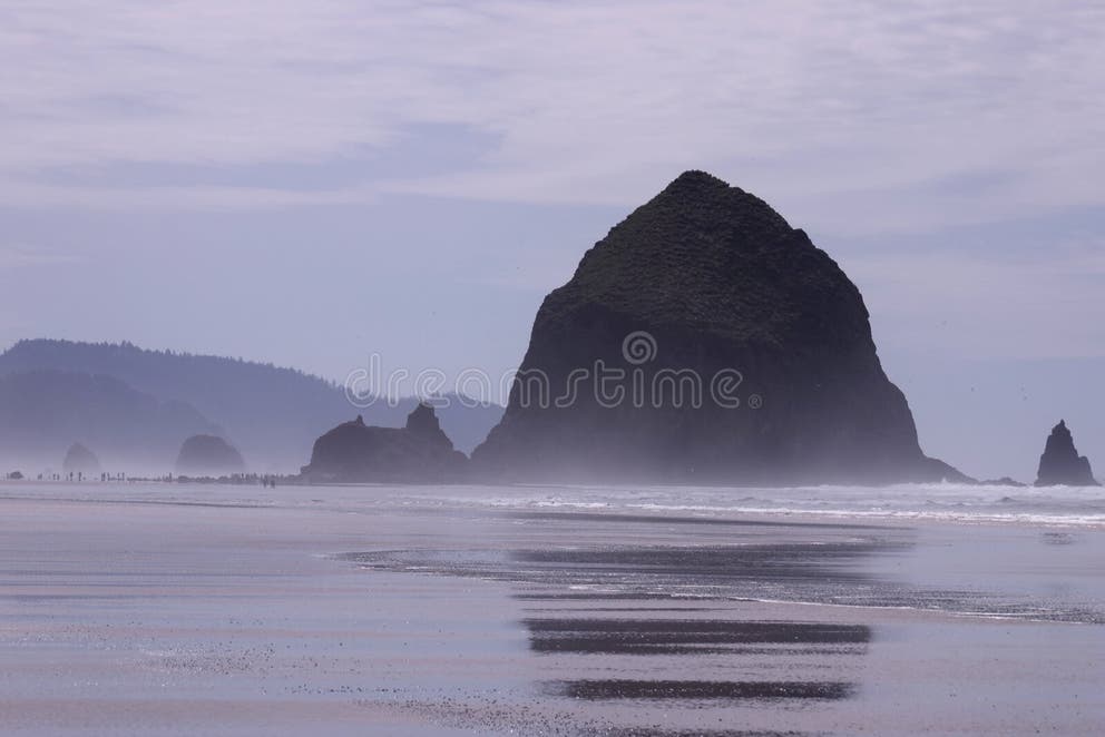 Haystack Rock stock image. Image of coast, ocean, island - 725775