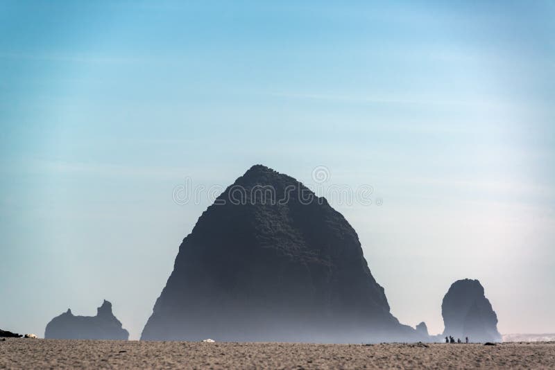 Haystack Rock at Cannon Beach, Oregon Stock Photo - Image of travel ...