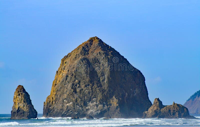Haystack Rock stock photo. Image of travel, nature, rural - 198072906