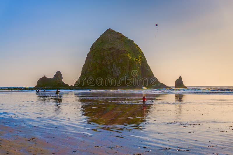 Haystack Rock Monolith 3 stock photo. Image of rock - 173973000