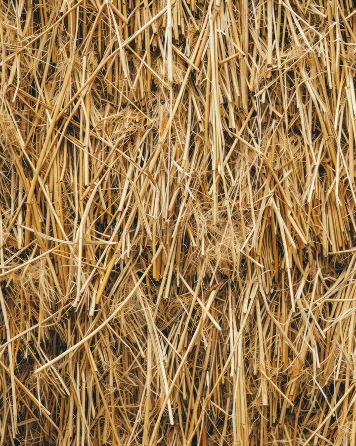 Haystack Surface Texture Macro Detail Late Summer Rural Background ...