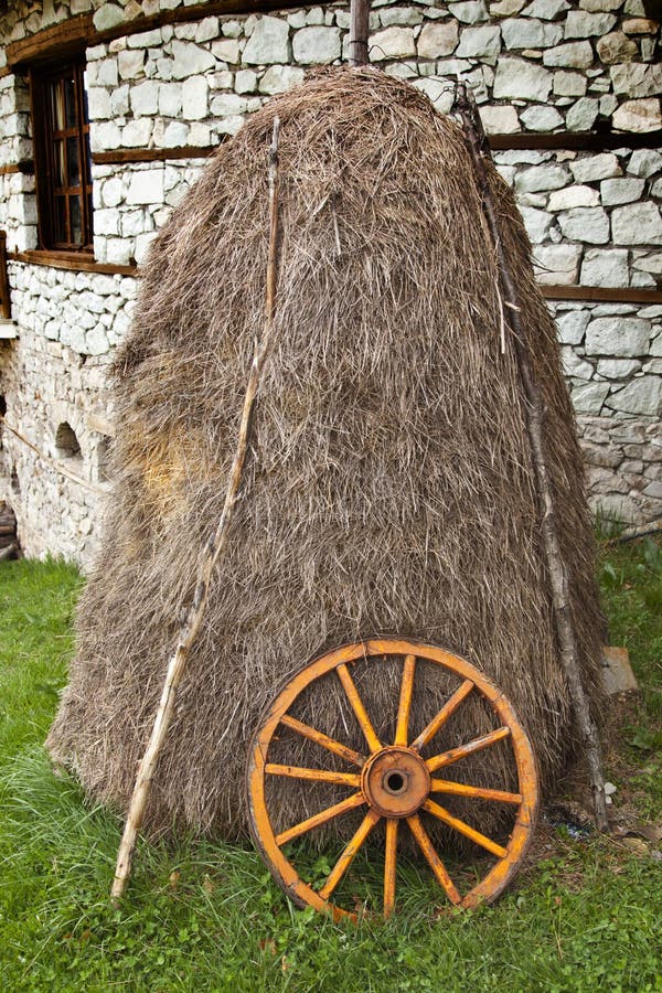 Haystack . stock image. Image of grass, agriculture, barn - 75789011