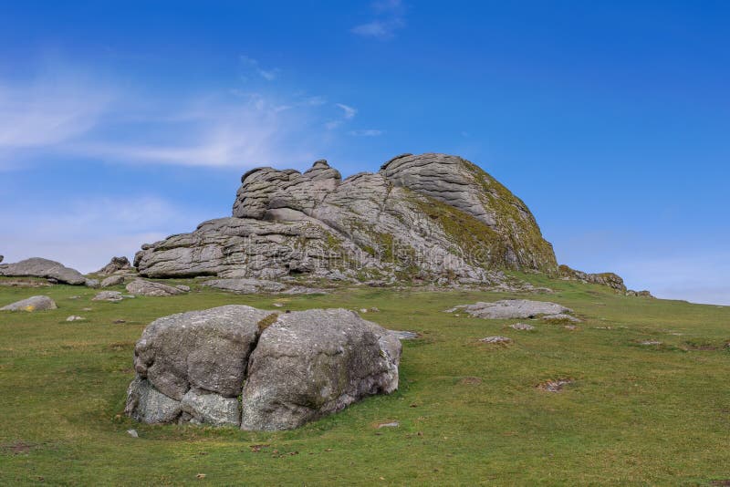 Haytor Rocks stock photo. Image of moorland, landscape - 54390054