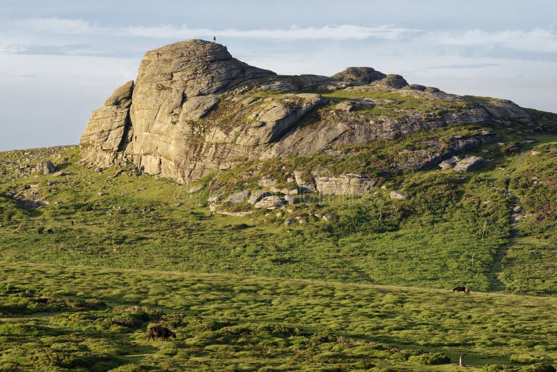 Haytor Rocks stock image. Image of upland, granite, large - 175464393