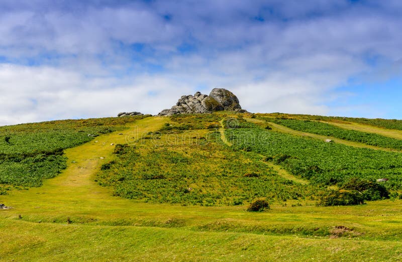 Haytor Tor stock image. Image of national, bovey, walking - 44250243