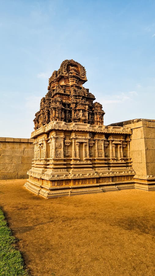Hazara Raama Temple in the Hampi, India Stock Photo - Image of quail ...