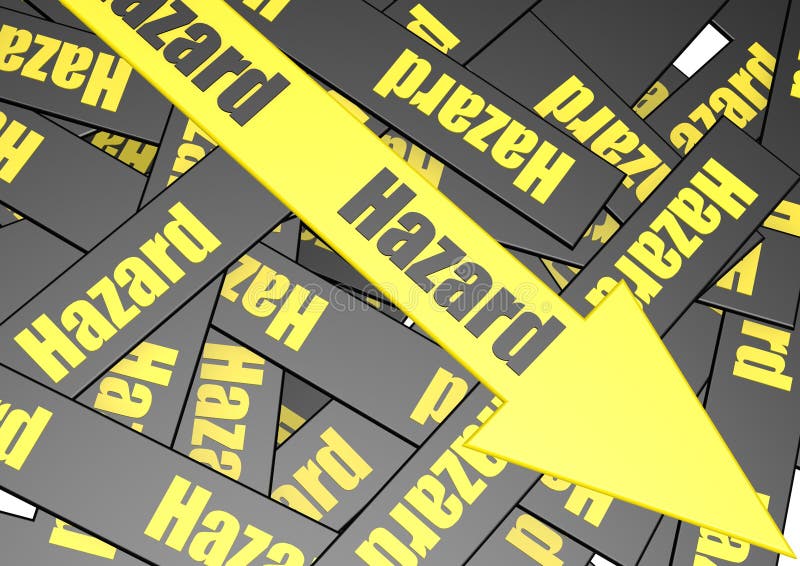 Hazard banner stock illustration. Illustration of murder - 28496374