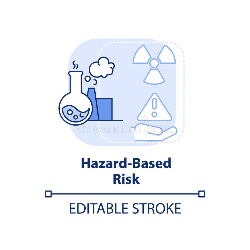 Hazard-based Risk Light Blue Concept Icon Stock Vector - Illustration ...