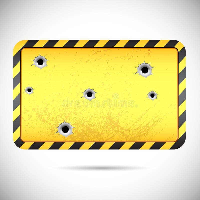 Hazard Board stock vector. Illustration of iron, metal - 24403160