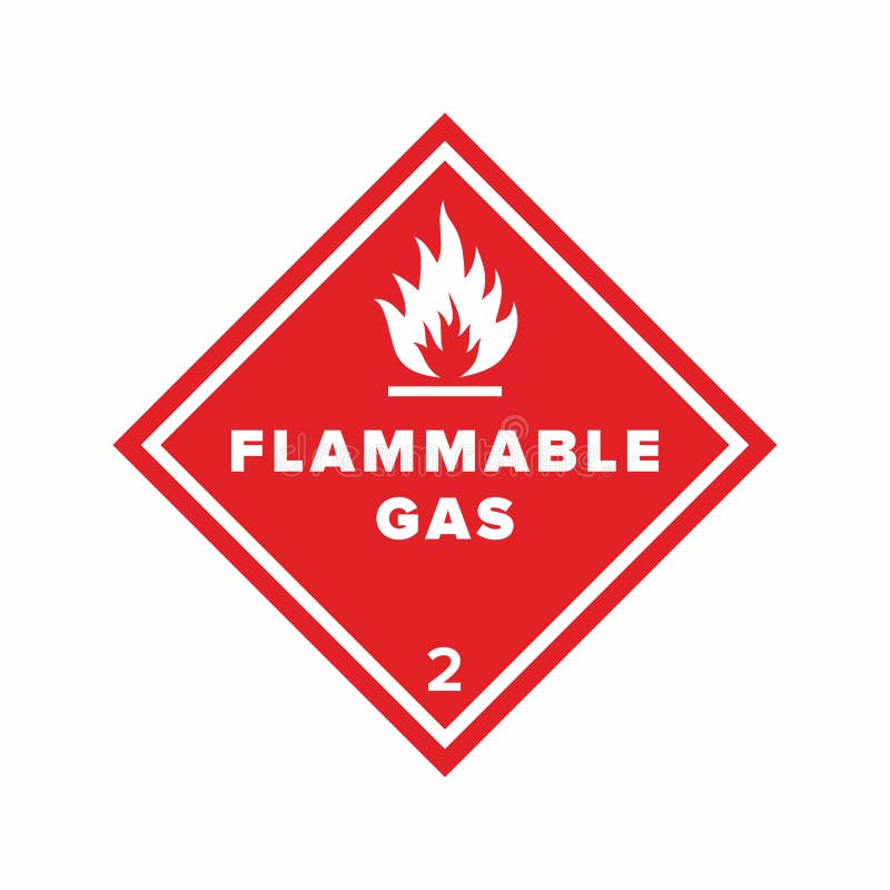 Flammable Sign. Flame Image. Stock Vector - Illustration of isolated ...