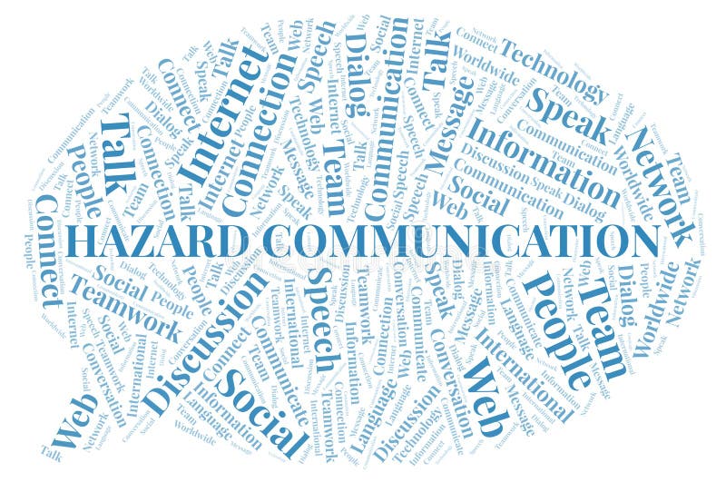 Hazard Communication Word Cloud. Stock Illustration - Illustration of ...