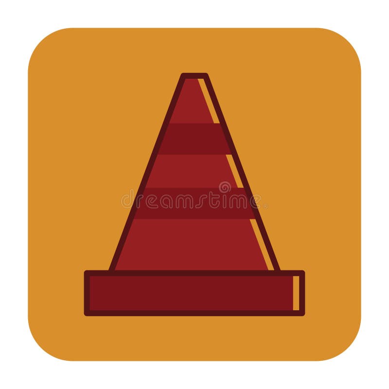 Hazard Cone. Vector Illustration Decorative Design Stock Vector ...
