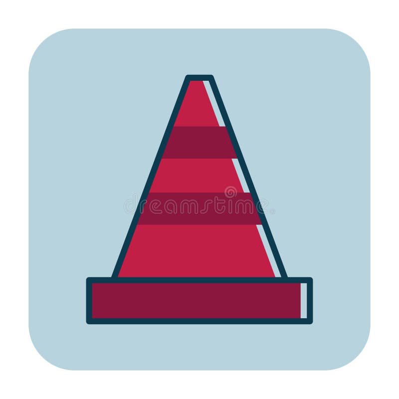 Hazard Cone. Vector Illustration Decorative Design Stock Vector ...